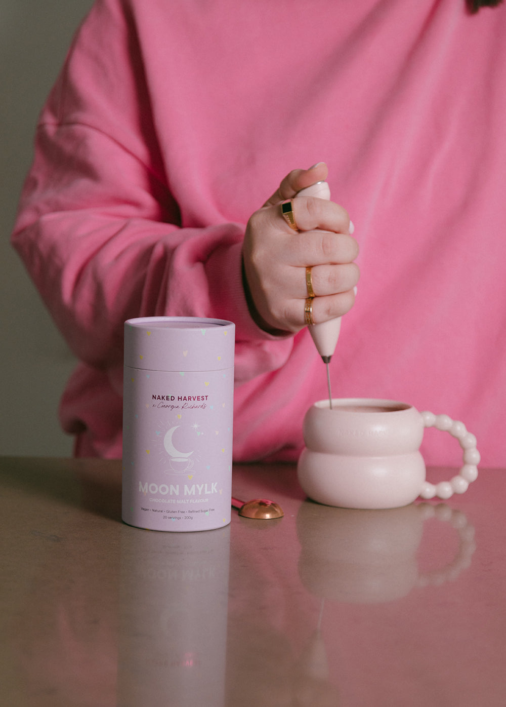 NH x Georgia Richards Choc Malt Moon Mylk – Naked Harvest Supplements