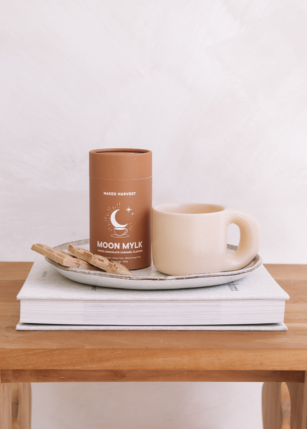 White Choc Caramel Swirl Moon Mylk – Naked Harvest Supplements